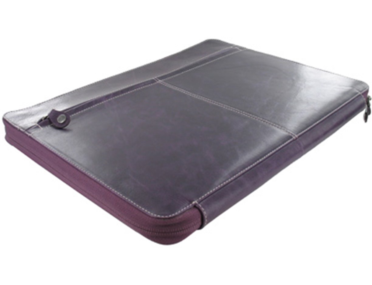Filofax Malden Zipped Portfolio A4 Conference Folder Purple Briefcase ...